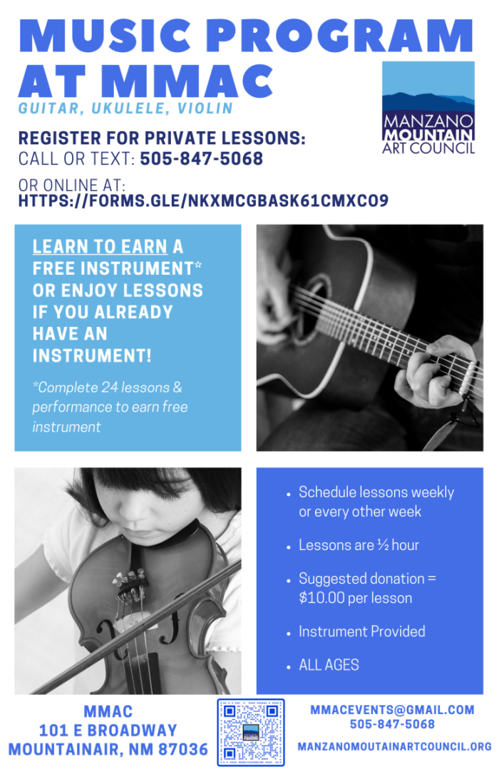 MMAC Music Program - Manzano Mountain Art Council